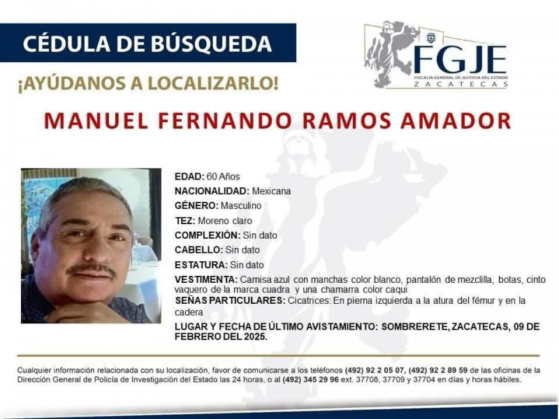 SE BUSCA A MANUEL FERNANDO RAMOS AMADOR - Alberto Viveros Noticias